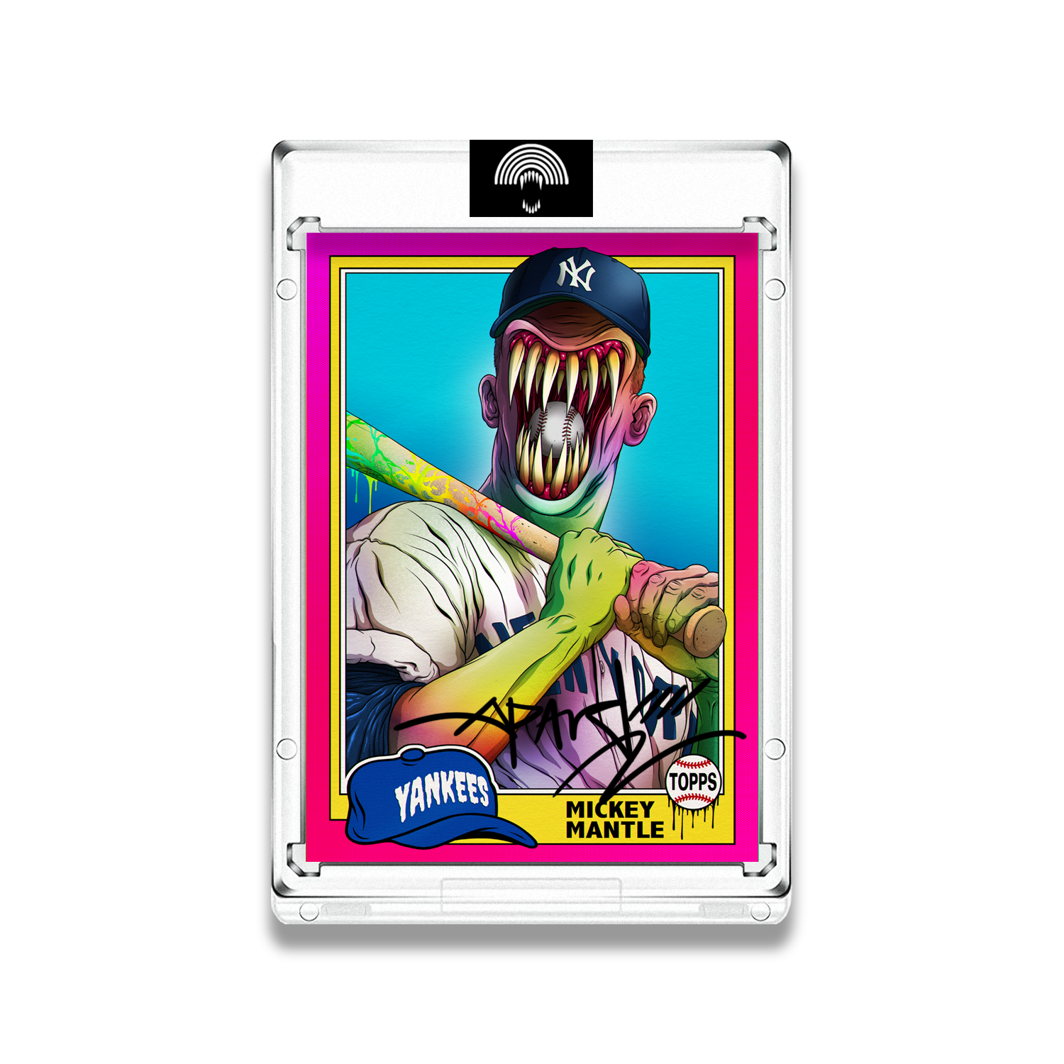 Alex Pardee Artist Autos // Mickey Mantle - Edition of 50 – Variantz